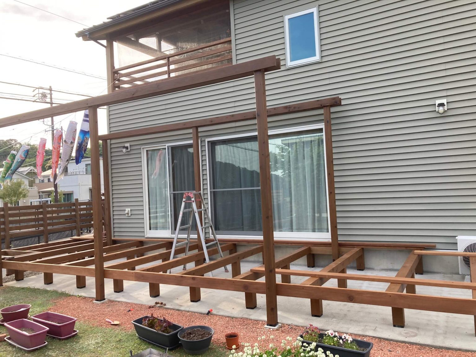 【お客様事例】ウッドデッキ | ウッドデッキ材通販サイトmock re: